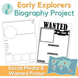 Famous Early Explorers 2-for-1 Biography Project | Made By Teachers