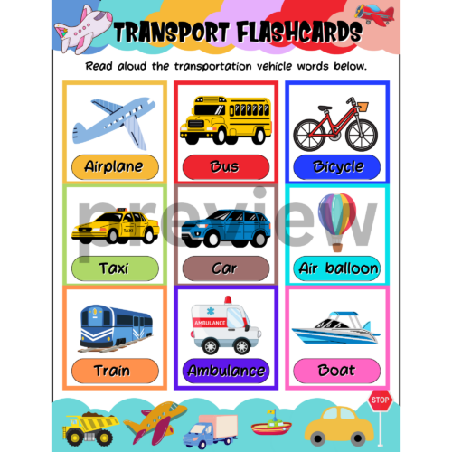 Transportation Activities: Air Land Water Transportation Activity for ...