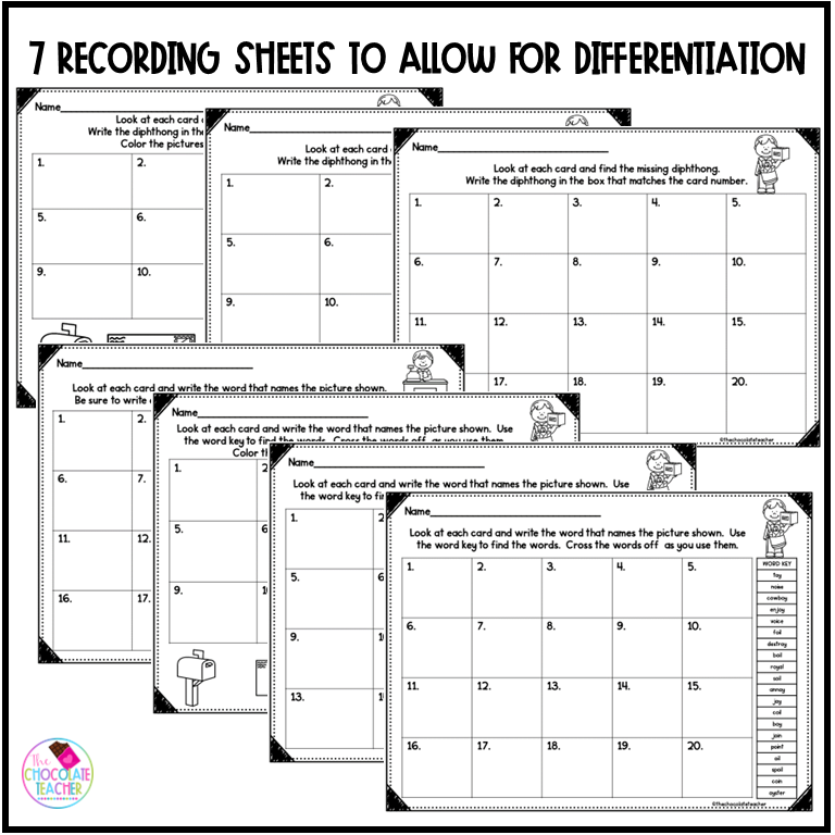 OI and OY Diphthongs - Phonics - Write the Room | Made By Teachers