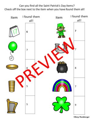 St. Patrick's Day Can You Find It? Activity | Made By Teachers