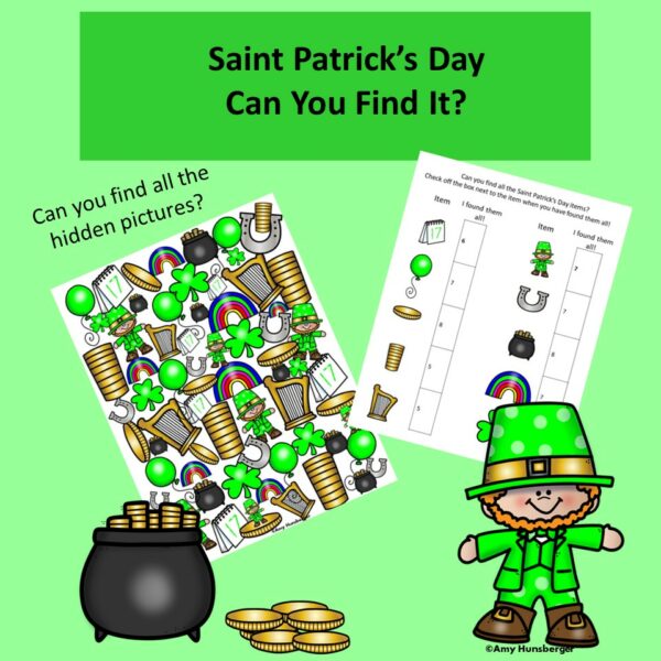 St. Patrick's Day Can You Find It? Activity | Made By Teachers