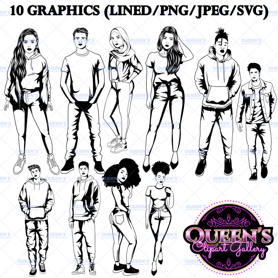 High School Teenagers Clipart, Teenagers Clipart, Teens Clipart ...