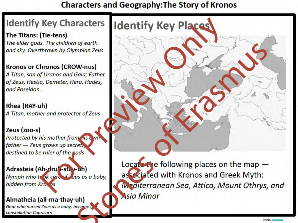 Kronos Dethroned by Zeus: An Engaging 3-Day Lesson Plan - Mythology ...