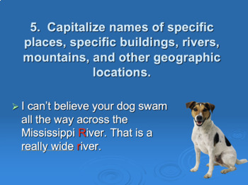 Capitalization Rules PowerPoint w/ Handout and Practice Worksheet ...