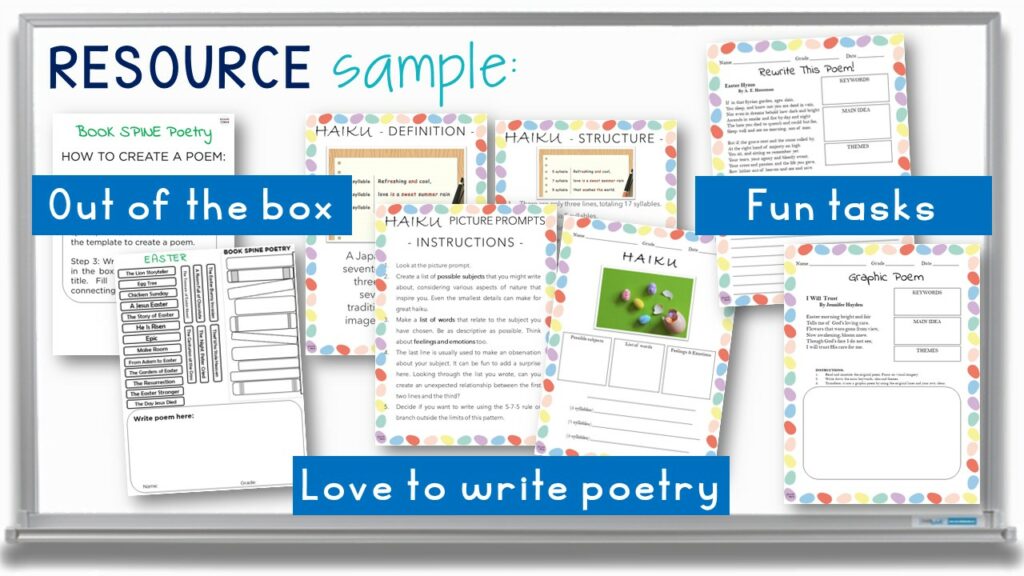 Easter Poetry Writing Activities - Poem Templates | Made By Teachers