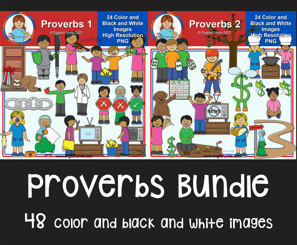 Clip Art - Proverbs Bundle (Figurative Language) | Made By Teachers
