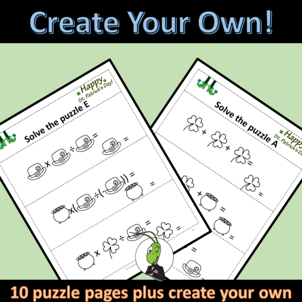 St. Patrick's Day Number Sense Logic Puzzles | Made By Teachers