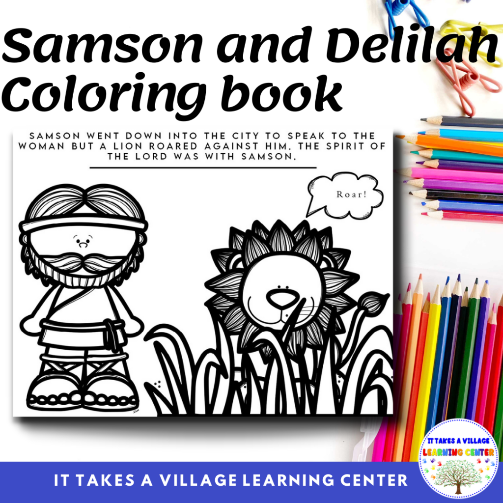 Samson and Delilah Coloring Book | Made By Teachers