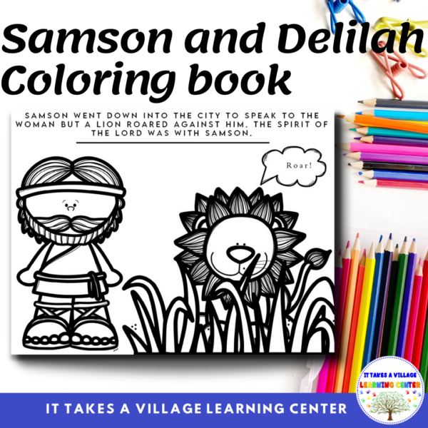 Samson and Delilah Coloring Book | Made By Teachers