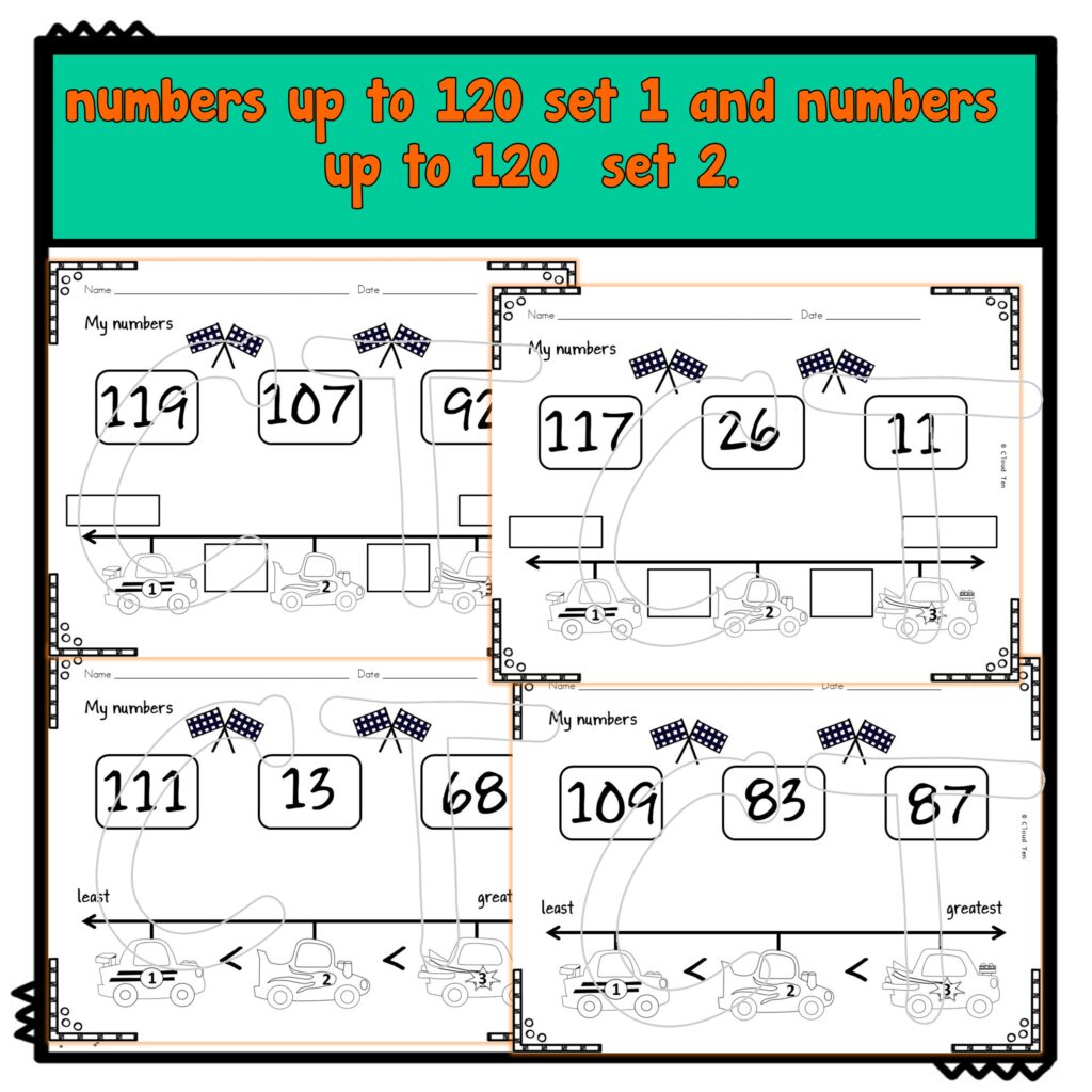 Compare and order numbers on a number line Bundle | Made By Teachers