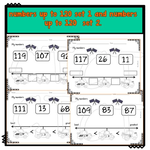 Compare and order numbers on a number line Bundle | Made By Teachers