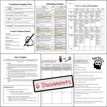 Comparison Essay: Novel vs. Film | Made By Teachers