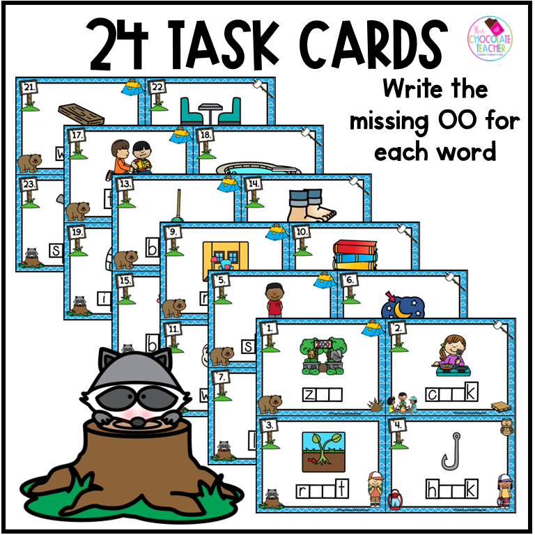 OO Sound - Vowel Digraphs - Phonics Activity - Write the Room | Made By ...