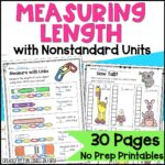 Measuring Length with Nonstandard Units NO PREP Printables 1st Grade ...