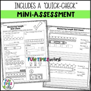 Measuring Length with Nonstandard Units NO PREP Printables 1st Grade ...