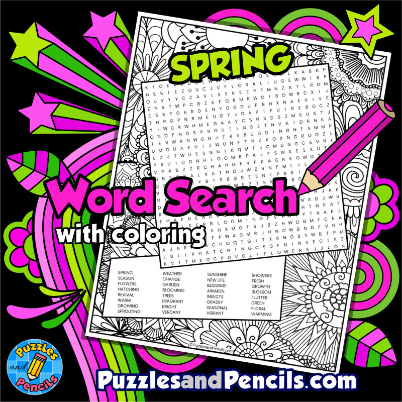Choose Kindness Word Search Puzzle Activity Page with Coloring | World ...