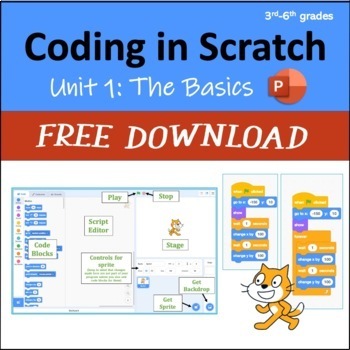 Computer Coding in Scratch: Unit 1 - The Basics (3rd-6th) | Made By Teachers