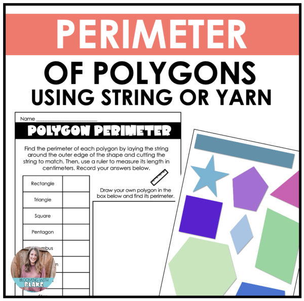 Perimeter Hands On Activity for Math Center | Measuring Polygons | 3rd ...