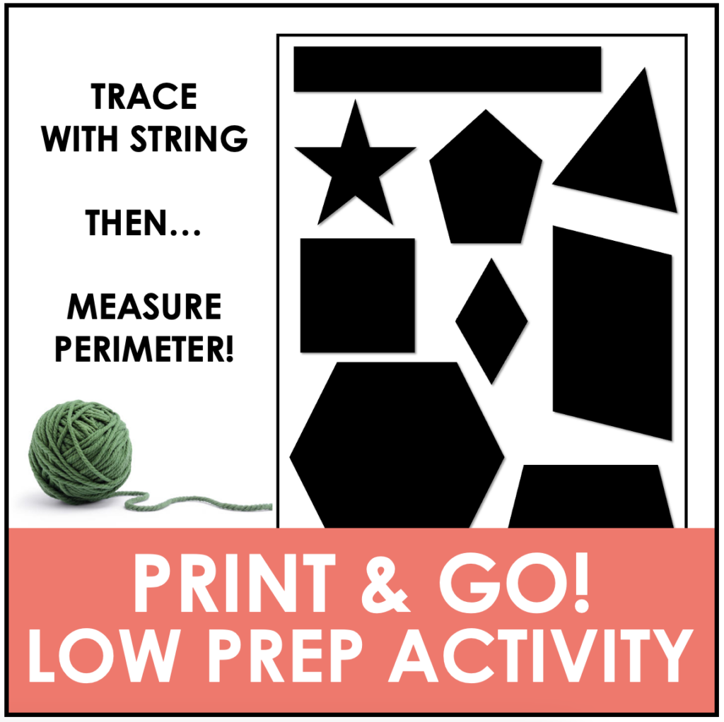 Perimeter Hands On Activity for Math Center | Measuring Polygons | 3rd ...