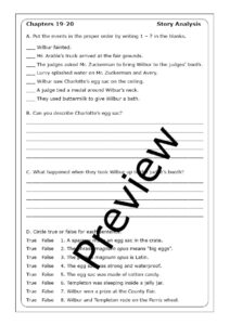 E. B. White "Charlotte's Web" worksheets | Made By Teachers