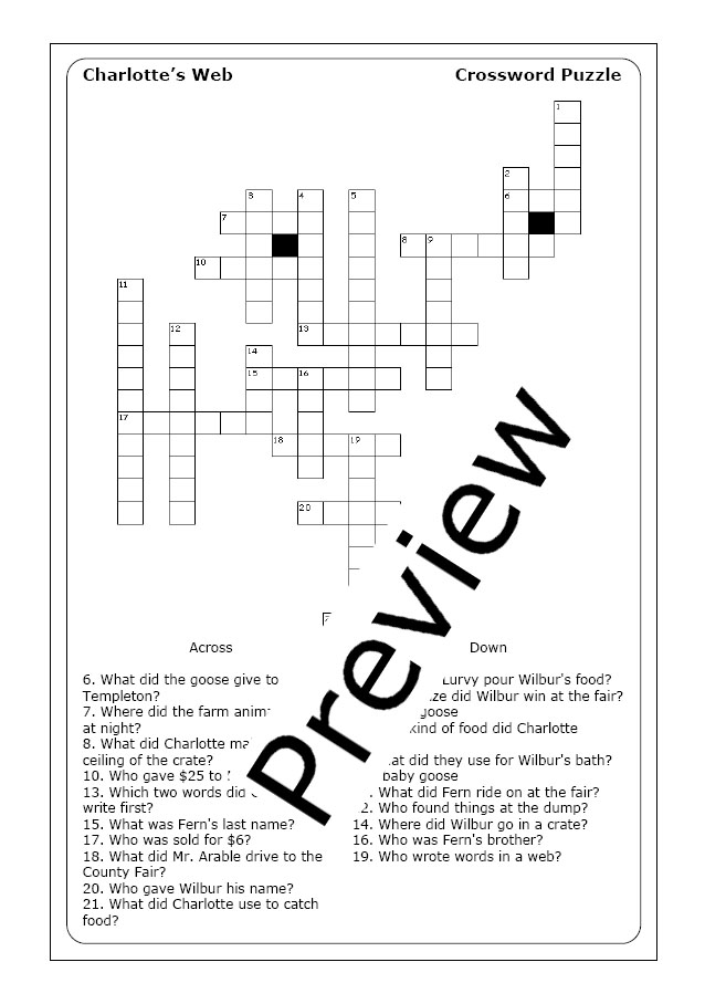 E. B. White "Charlotte's Web" worksheets | Made By Teachers