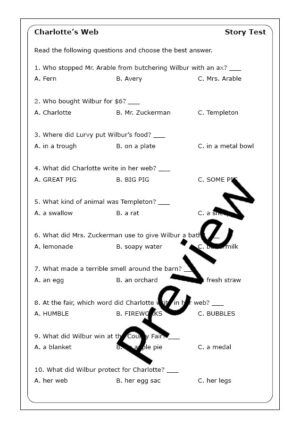 E. B. White "Charlotte's Web" worksheets | Made By Teachers