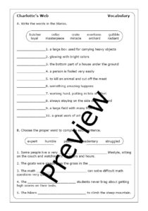 E. B. White "Charlotte's Web" worksheets | Made By Teachers