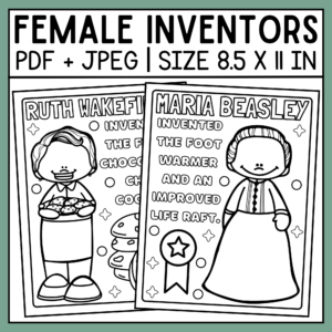 Female Inventors Coloring Pages | Women’s History Month Coloring Pages ...