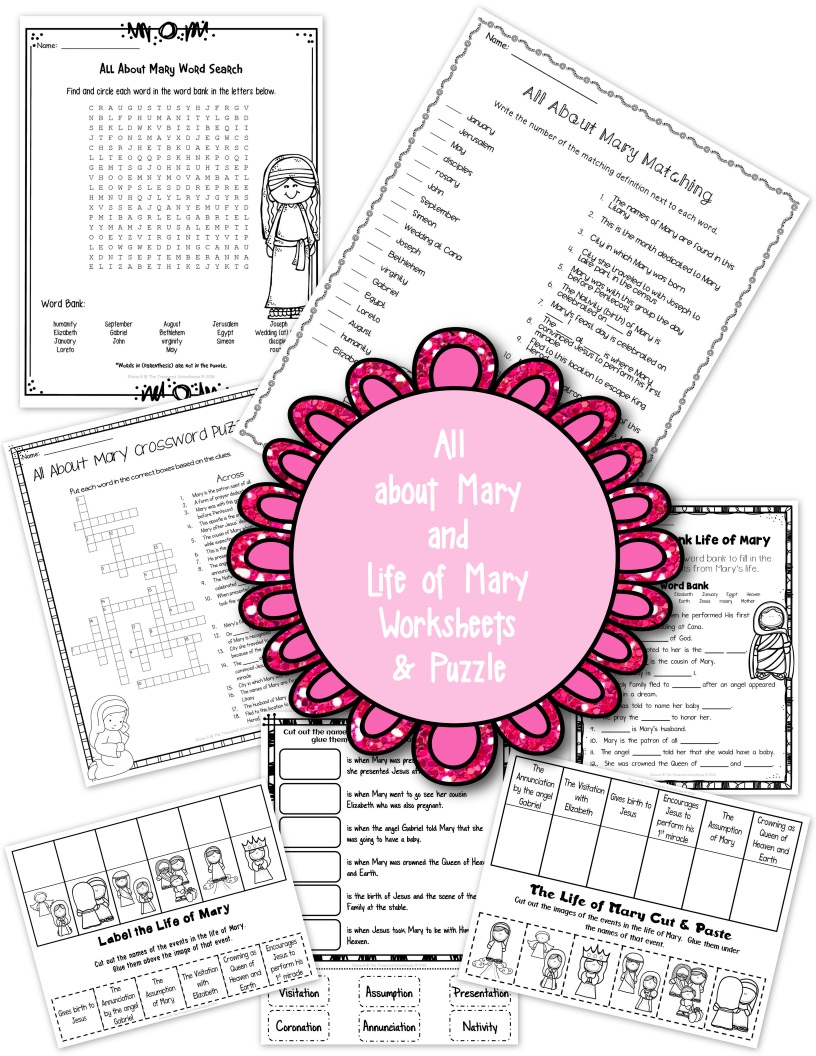 May the Month of Mary Worksheet and Activity Pack | Made By Teachers