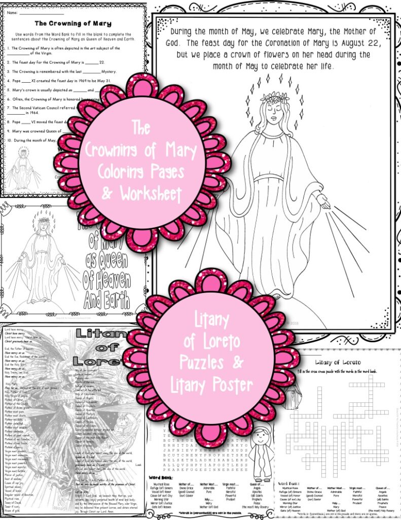 May the Month of Mary Worksheet and Activity Pack | Made By Teachers