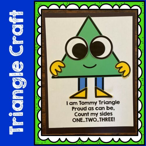Triangle Craft, Triangle poem, Shape Craft | Made By Teachers