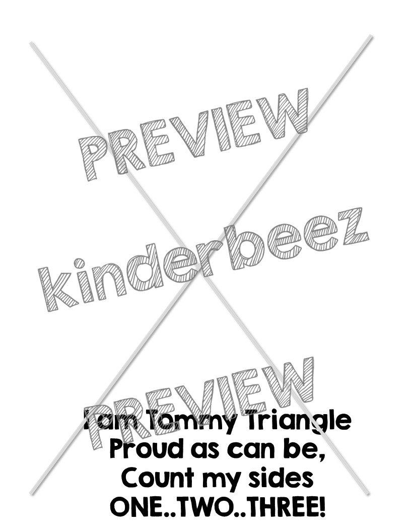 Triangle Craft, Triangle poem, Shape Craft | Made By Teachers