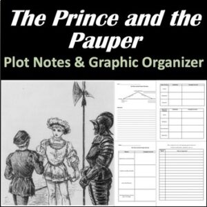 The Prince and the Pauper by Mark Twain: Plot Notes & Graphic Organizer ...