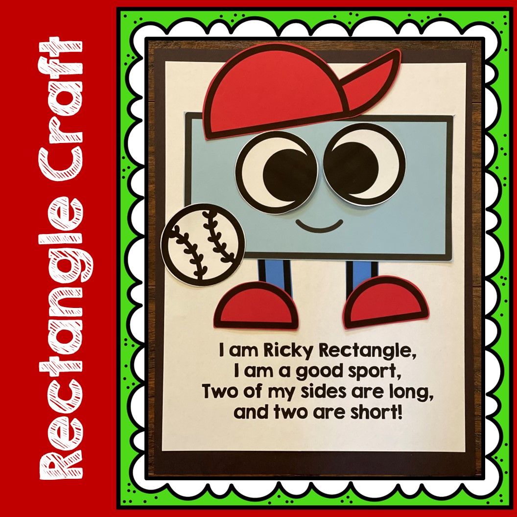 Rectangle Craft Rectangle Poem Shape Craft Made By Teachers