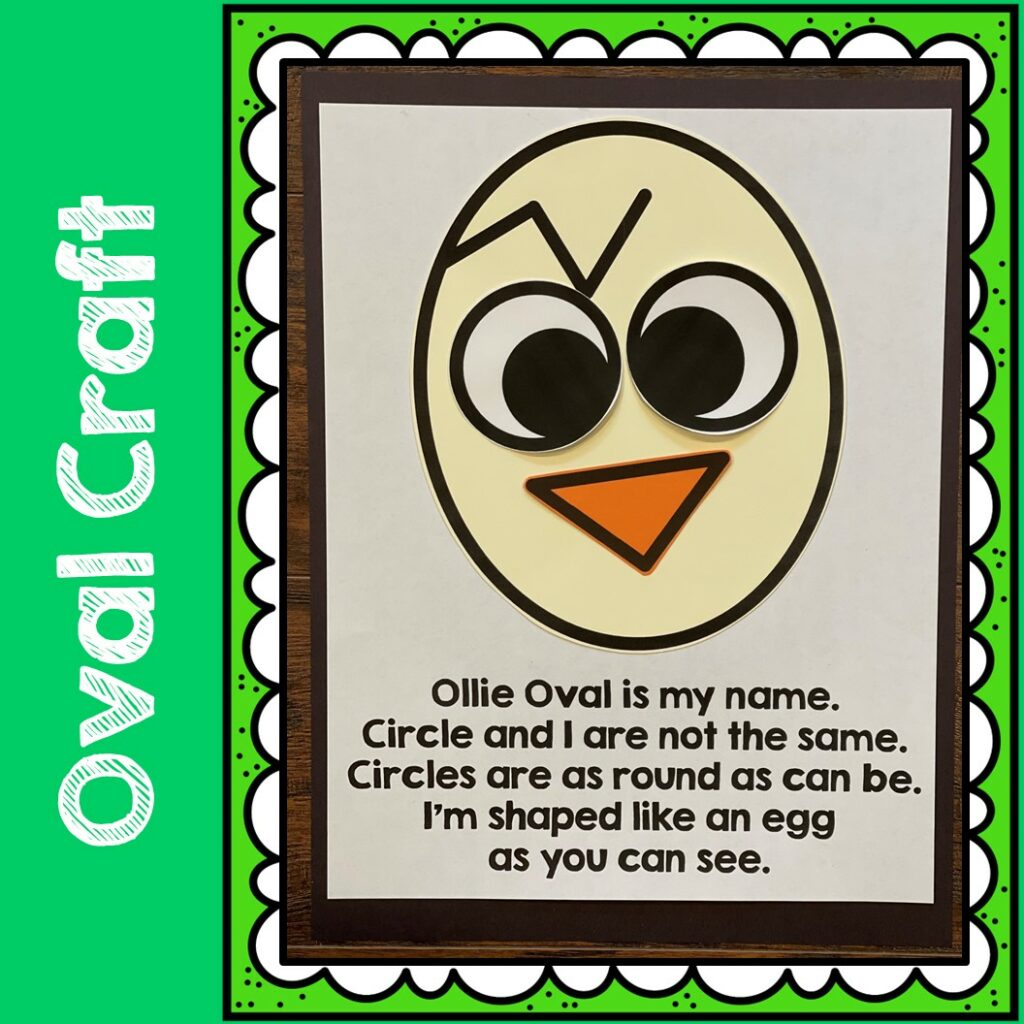 Oval Craft, Oval poem, Shape Craft | Made By Teachers