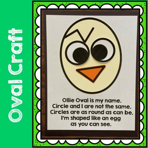 Oval Craft, Oval poem, Shape Craft | Made By Teachers