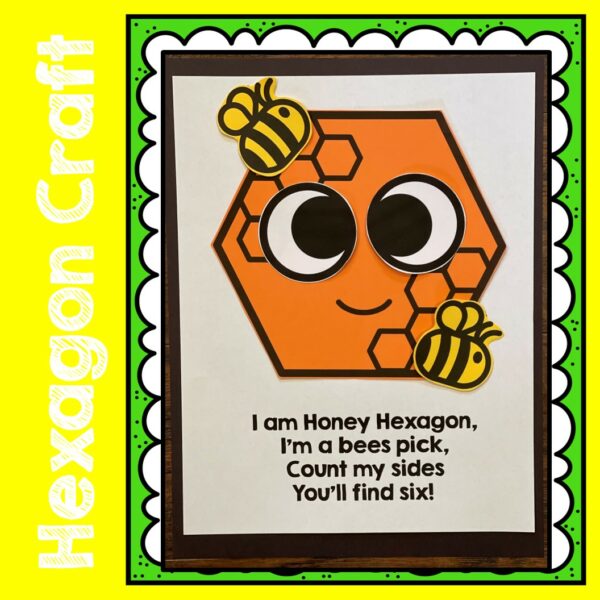 Hexagon Craft, Hexagon poem, Shape Craft | Made By Teachers