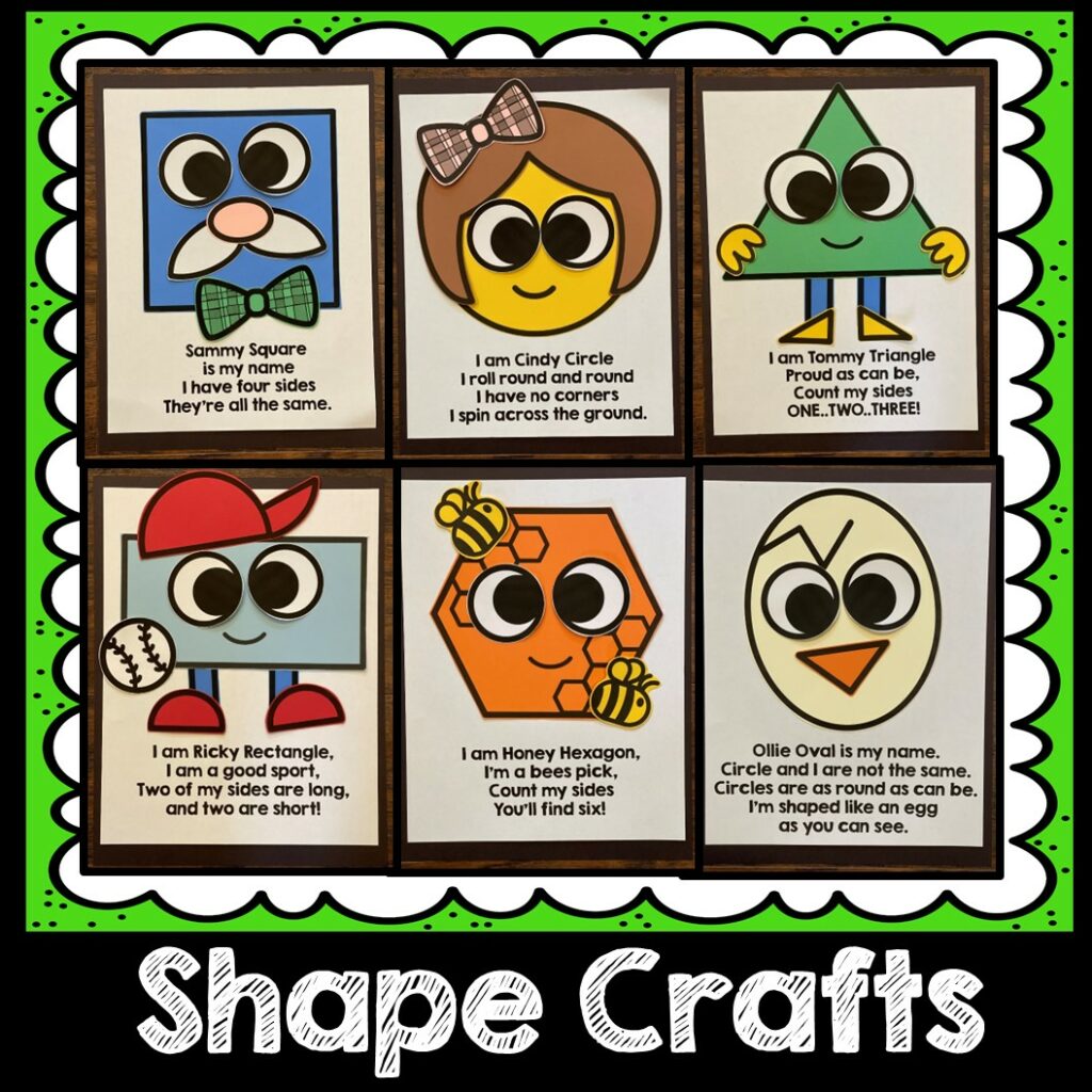 Shape Crafts, Shape Poems | Made By Teachers