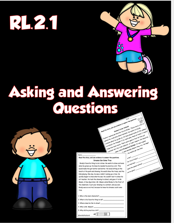 R.L.2.1 Asking and Answering Questions | Made By Teachers