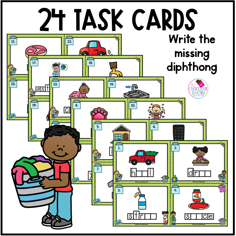 AU and AW - Diphthongs - Phonics Activity - Write the Room | Made By Teachers