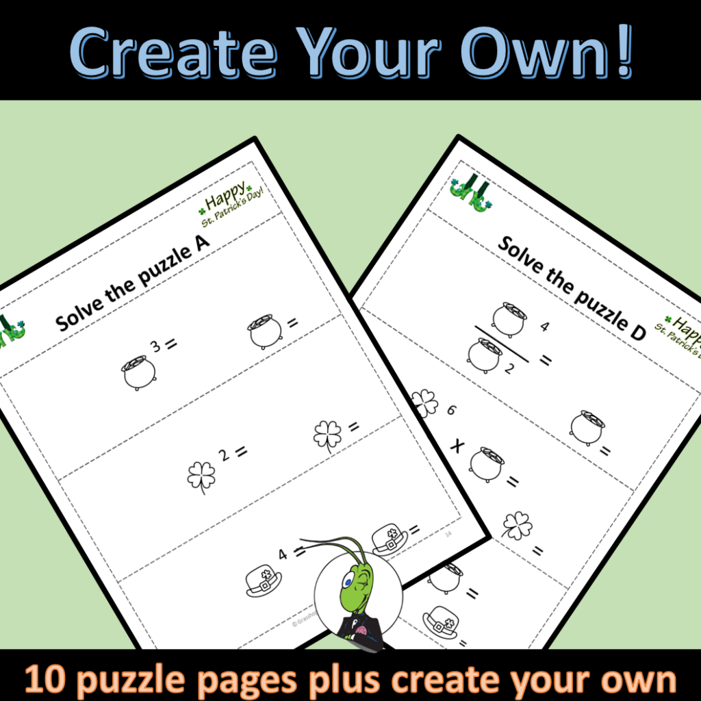 St. Patrick's Day Properties of Exponents | Logic Puzzles | Algebra 1 ...