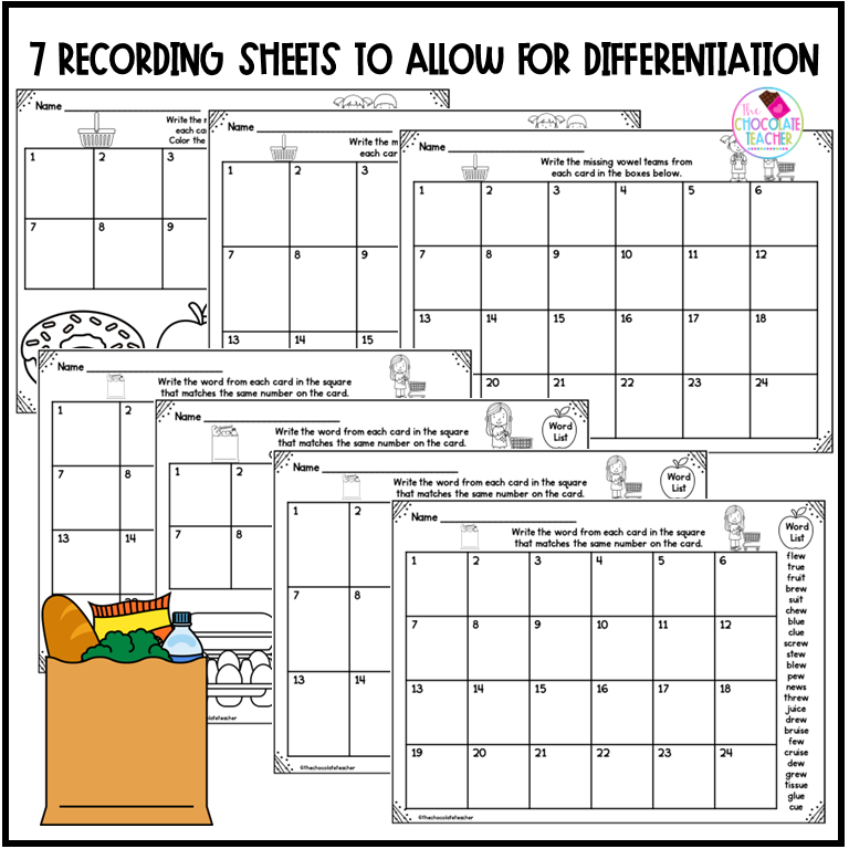 EW UI UE - Long U - Phonics Center - Write the Room | Made By Teachers