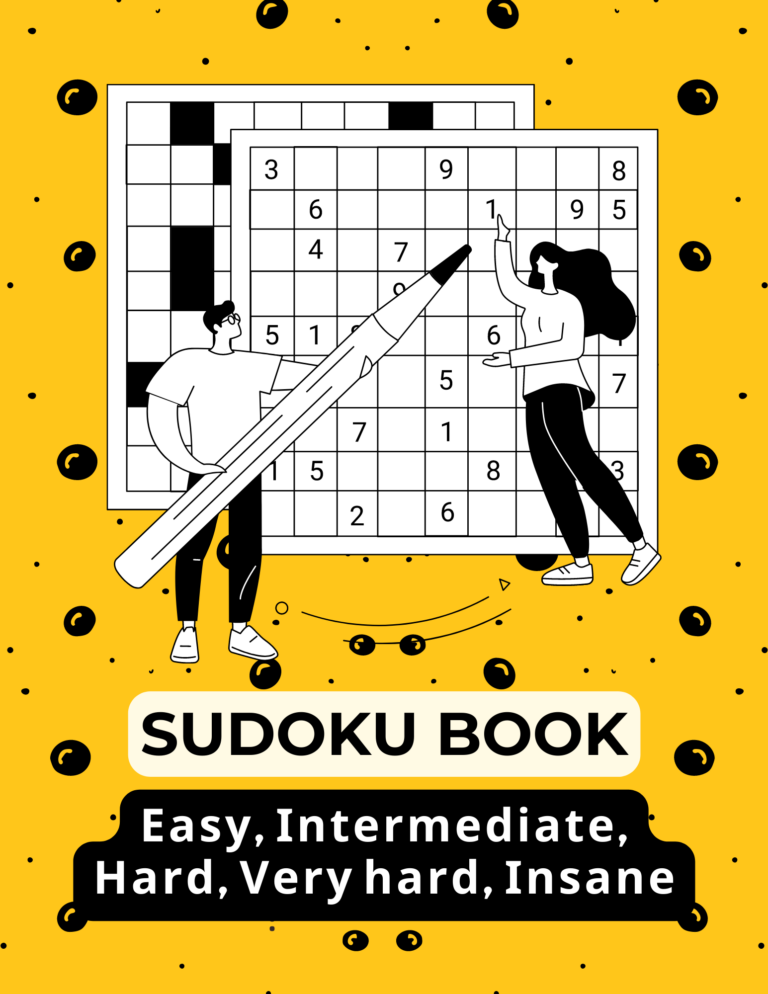 Sudoku Book | Easy, Intermediate, Hard, Very hard, Insane | With ...