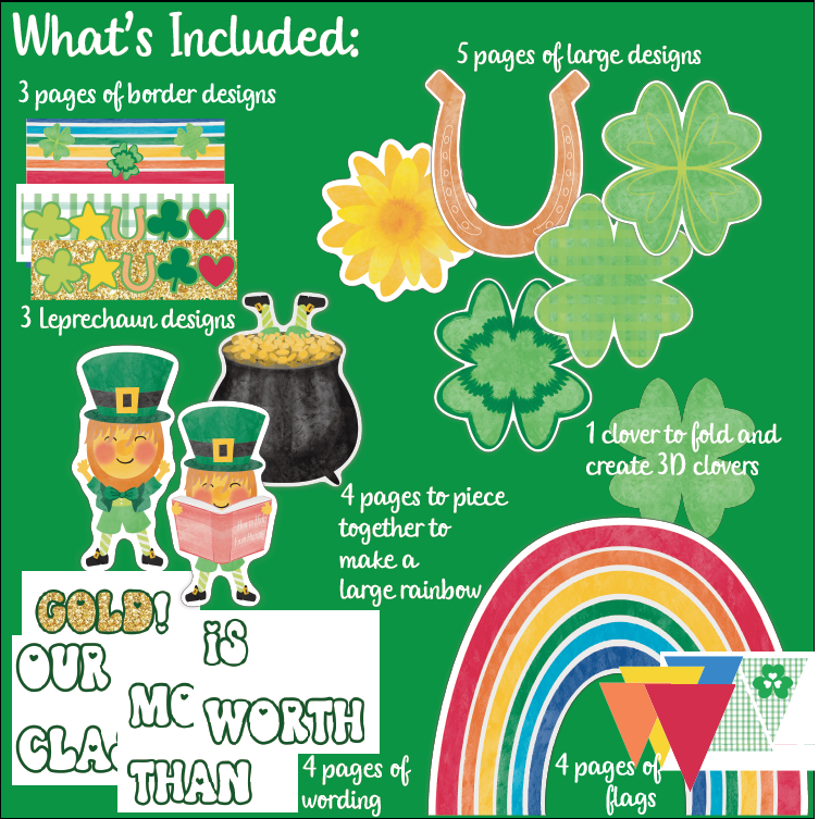 March Bulletin Board St. Patrick's Day | Made By Teachers