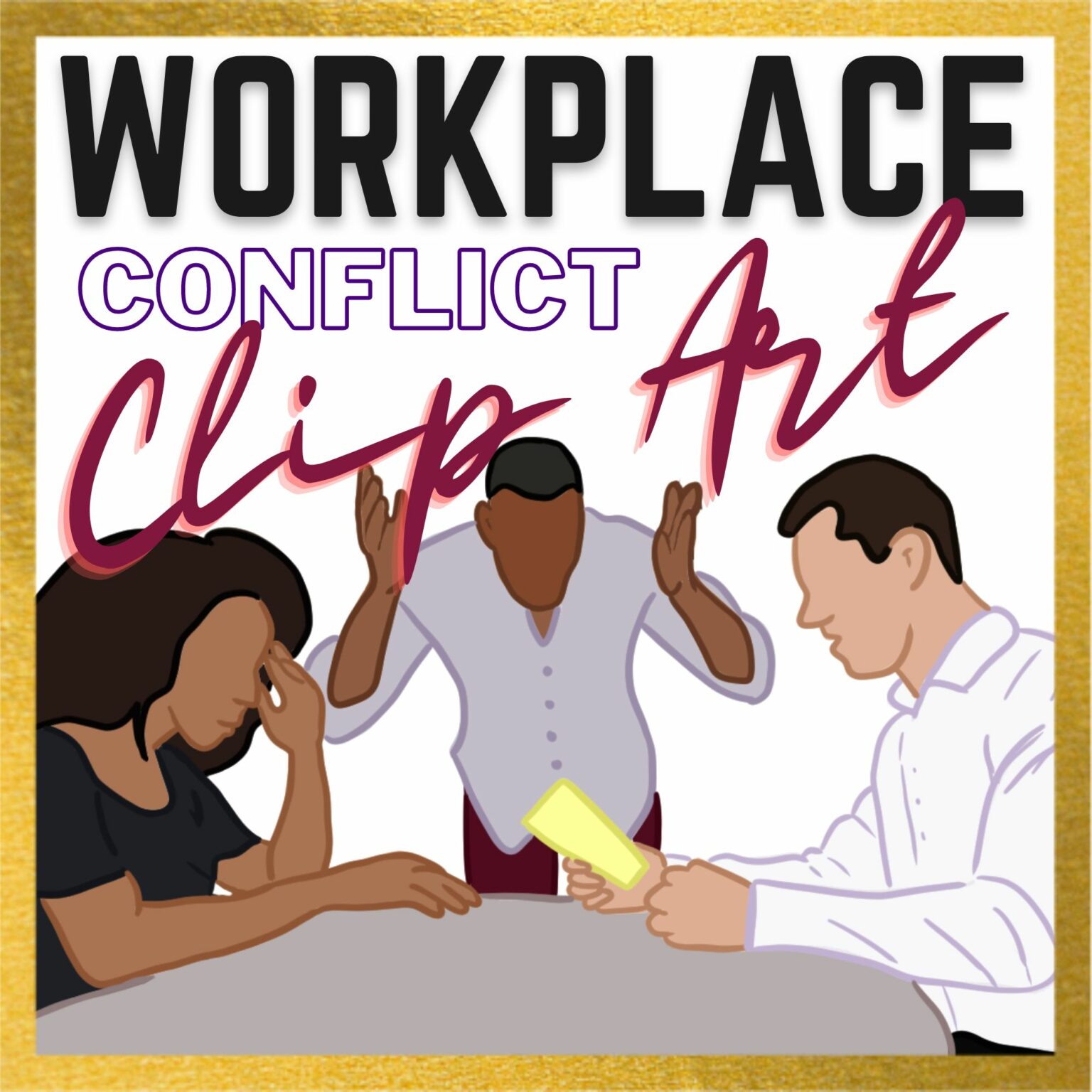 Workplace Conflict Resolution Clip Art to use in your classroom ...
