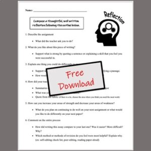 Student Reflection on Graded Work | Made By Teachers