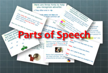 Parts of Speech: Videos, Notes, and Assessments - Distance Learning ...
