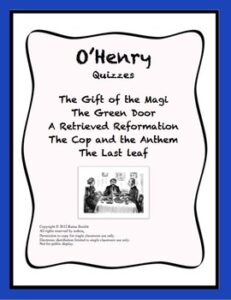 O. Henry Short Story Quizzes | Made By Teachers