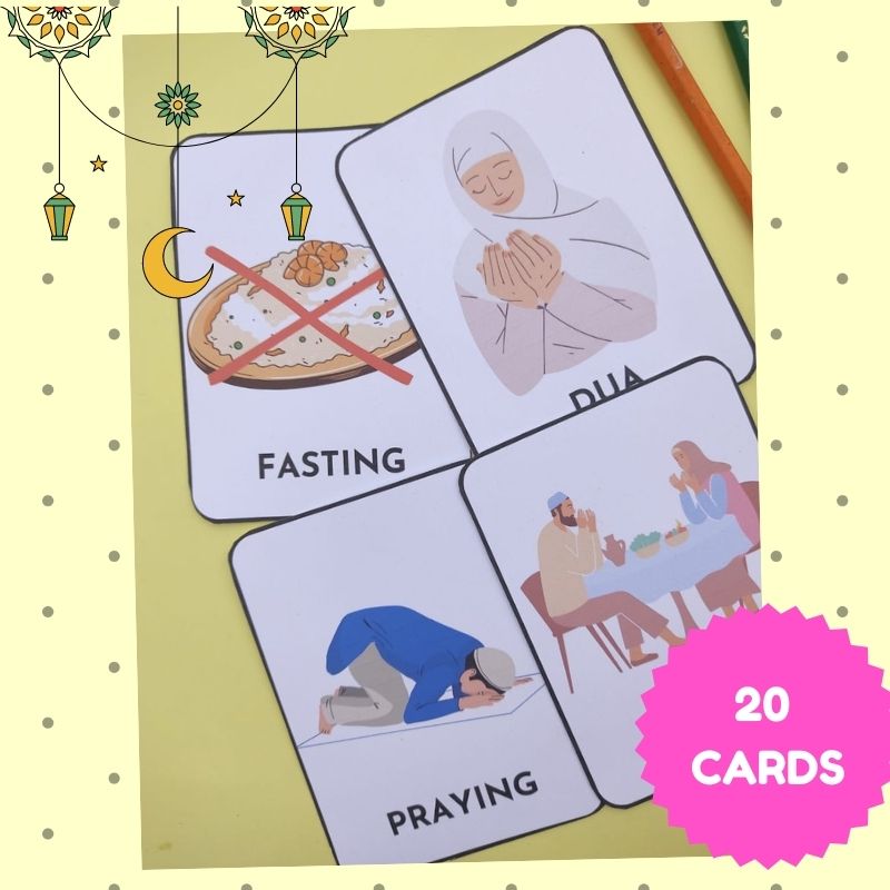 Ramadan Flashcards / Printable Flashcards / Montessori Ramadan Activity ...