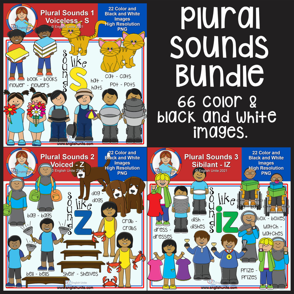 Clip Art - Plural Sounds Bundle | Made By Teachers